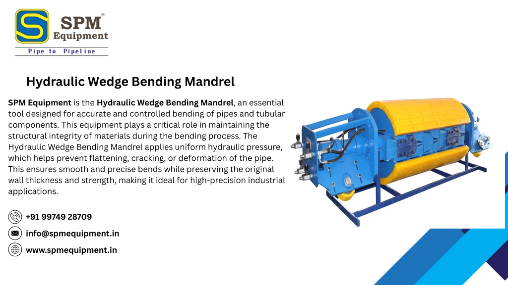 PPT - Hydraulic Wedge Bending Mandrel PowerPoint Presentation, free ...