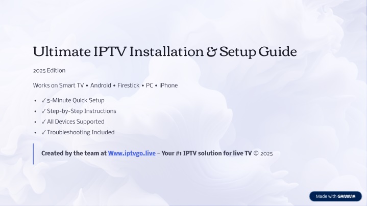 PPT - Ultimate-IPTV-Installation-and-Setup-Guide PowerPoint Presentation - ID:14704154