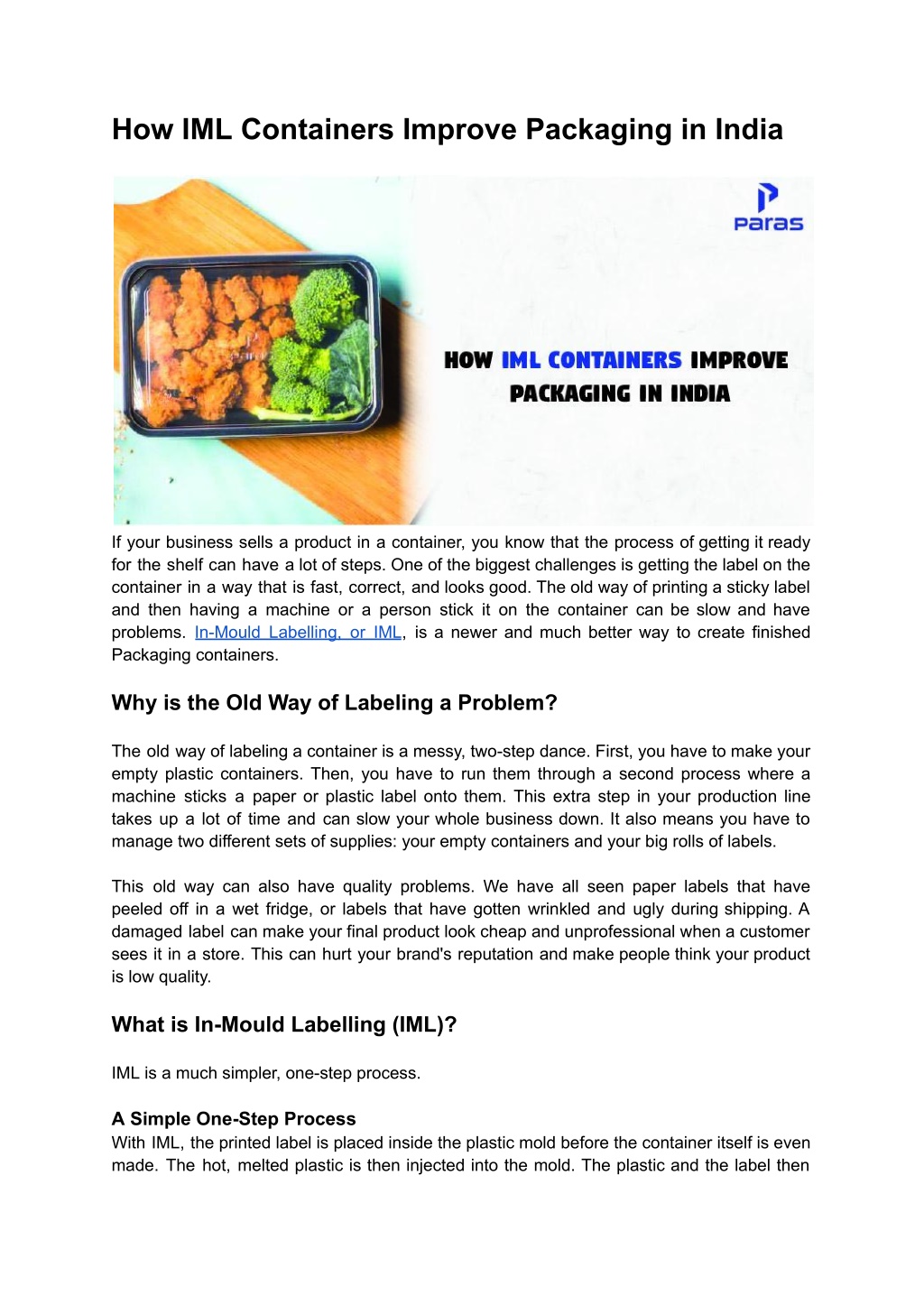 PPT - How IML Containers Improve Packaging in India PowerPoint Presentation - ID:14705102