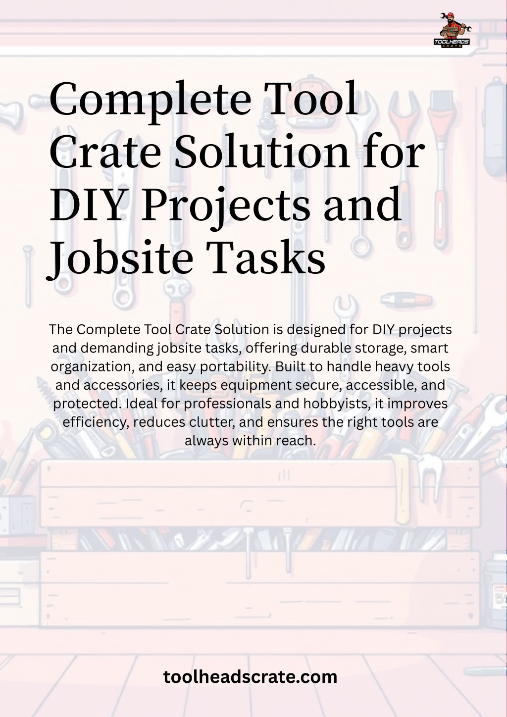 PPT - Complete-Tool-Crate-Solution-for-DIY-Projects-and-Jobsite-Tasks ...