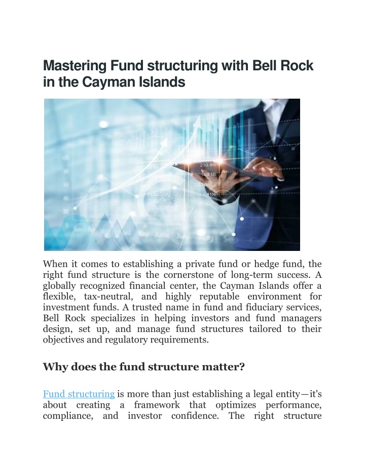 PPT - Fund Structuring Solutions by Bell Rock Group for Strategic ...