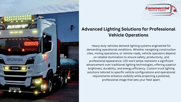 PPT - Advanced Lighting Solutions for Professional Vehicle Operations ...