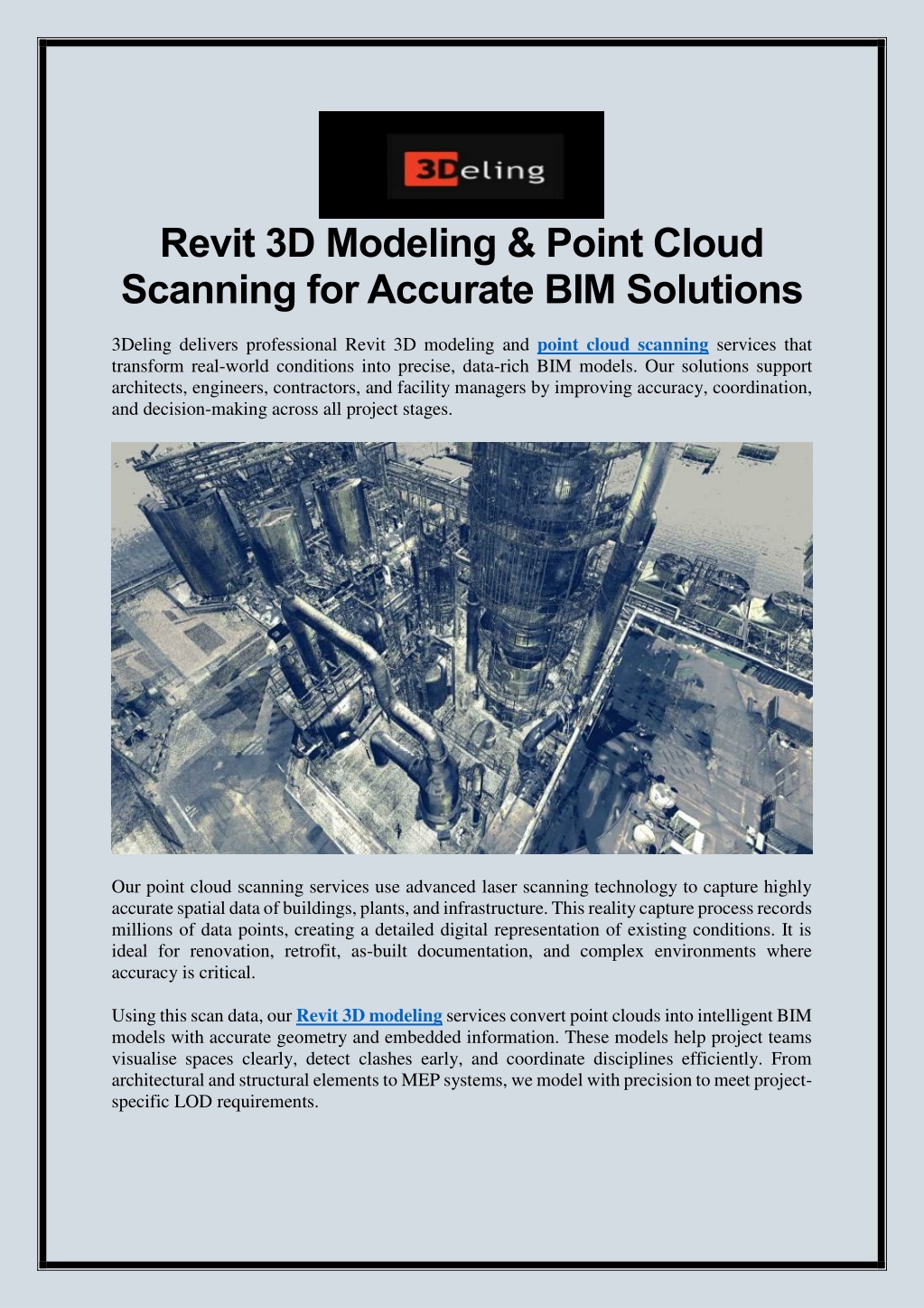 PPT - Revit 3D Modeling & Point Cloud Scanning for Accurate BIM ...