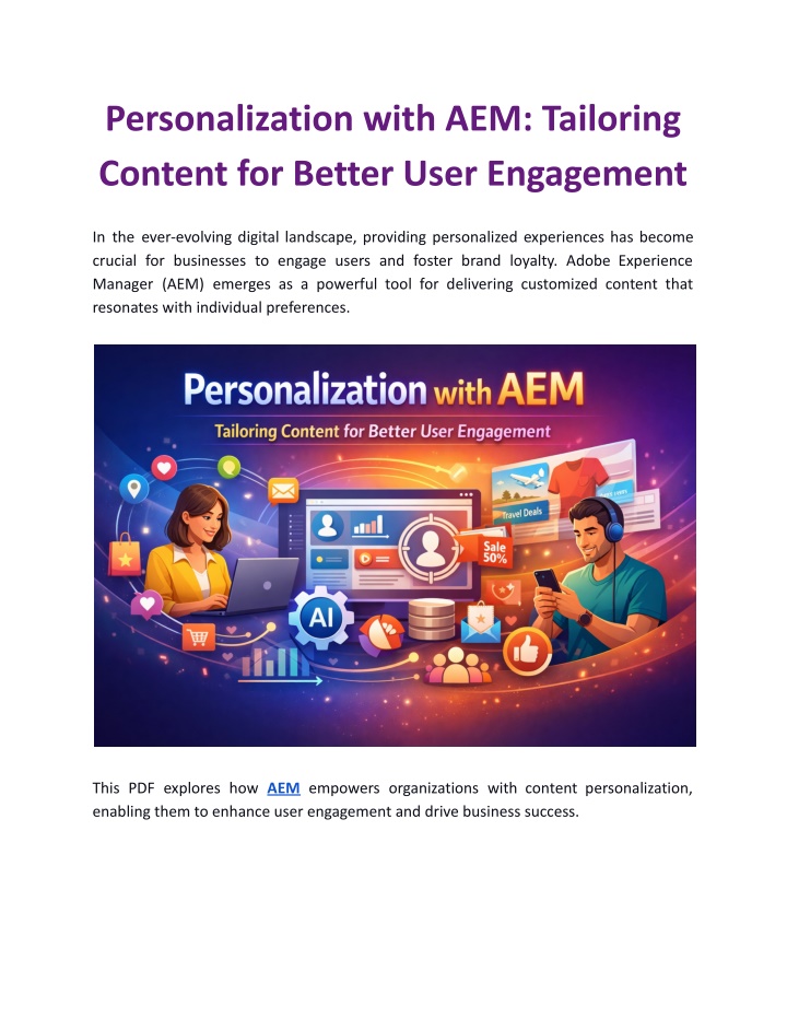 PPT - Personalization with AEM: Tailoring Content for Better User ...