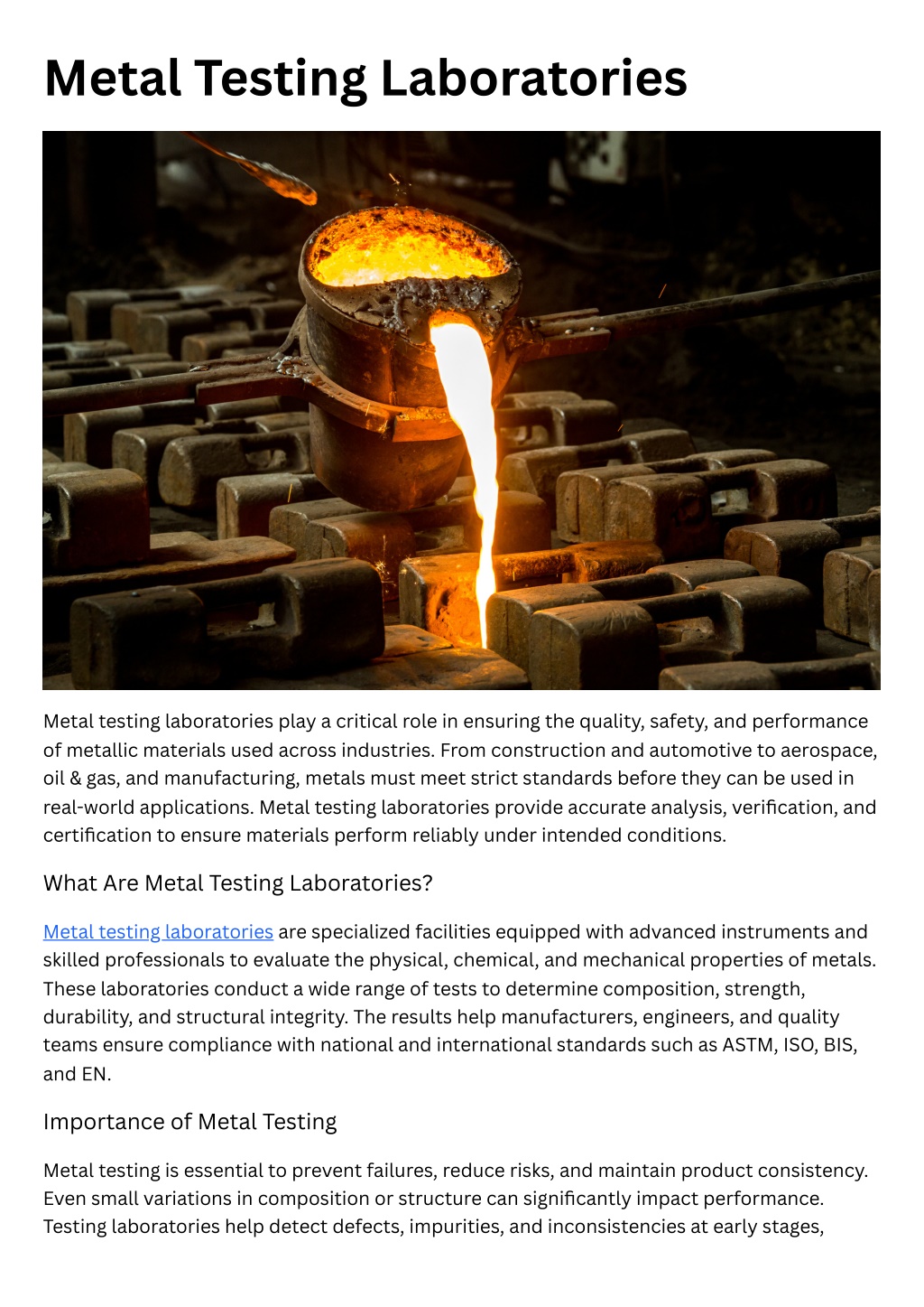 PPT - Metal Testing Laboratories PowerPoint Presentation, free download ...