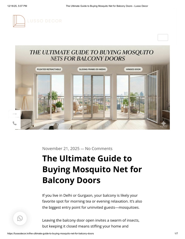 PPT - The Ultimate Guide to Buying Mosquito Net for Balcony Doors ...