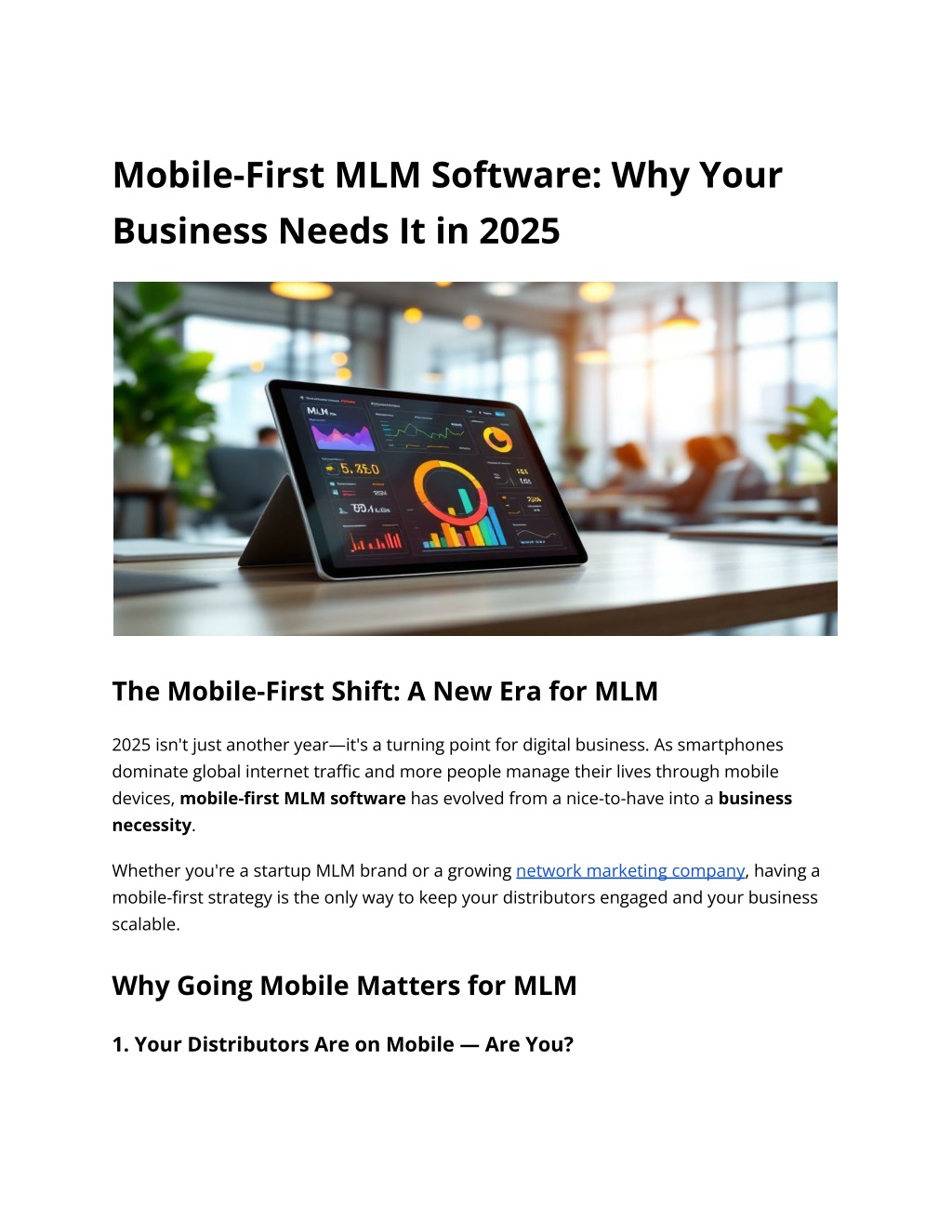 PPT - Mobile-First MLM Software_ Why Your Business Needs It in 2025 (1 ...