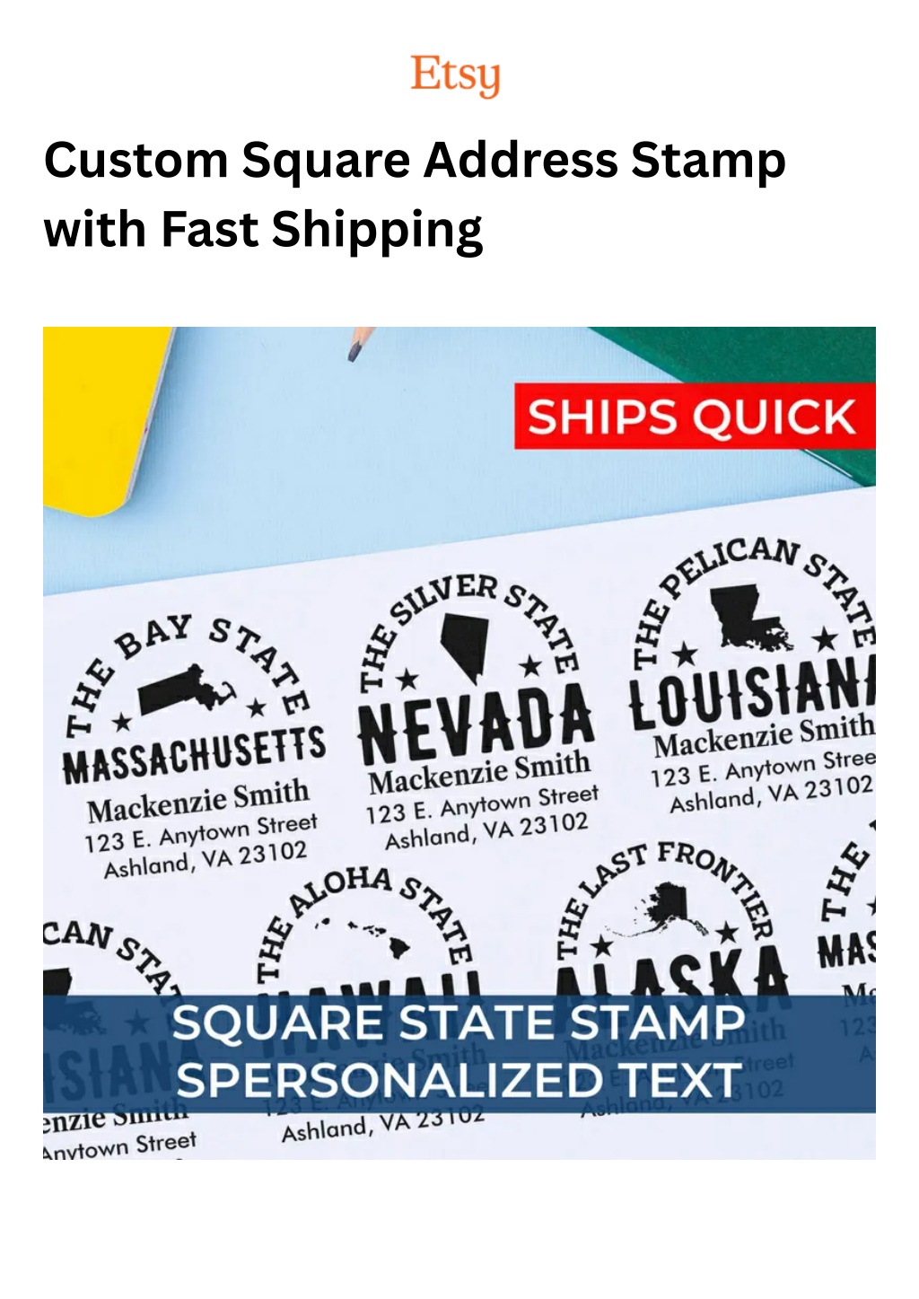 PPT - Custom Square Address Fast Shipping Stamps PowerPoint ...