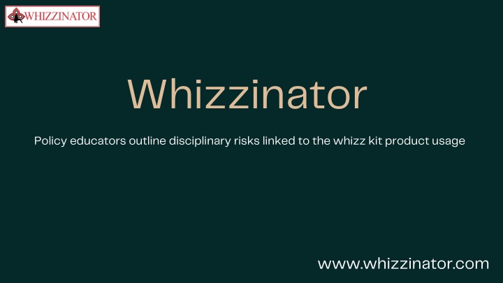 PPT - Policy educators outline disciplinary risks linked to the whizz ...