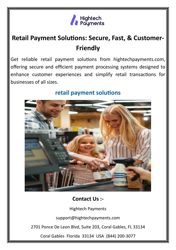 PPT - Retail Payment Solutions Secure Fast Customer Friendly PowerPoint ...