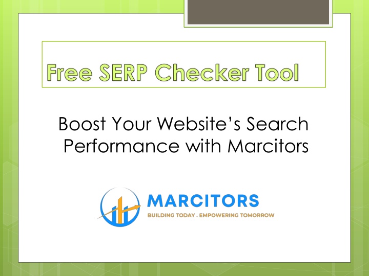 PPT - Free SERP Checker Tool by Marcitors | Track Your SEO Rankings ...