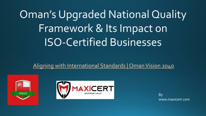PPT - Oman’s Upgraded National Quality Framework PowerPoint ...