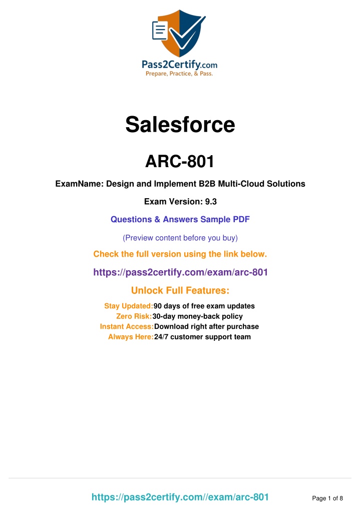 PPT - ARC-801: Salesforce Certified Technical Architect (CTA) Review ...