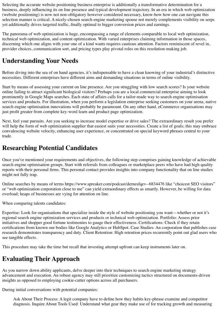 PPT - How to Choose the Best search engine marketing Agency for Your ...