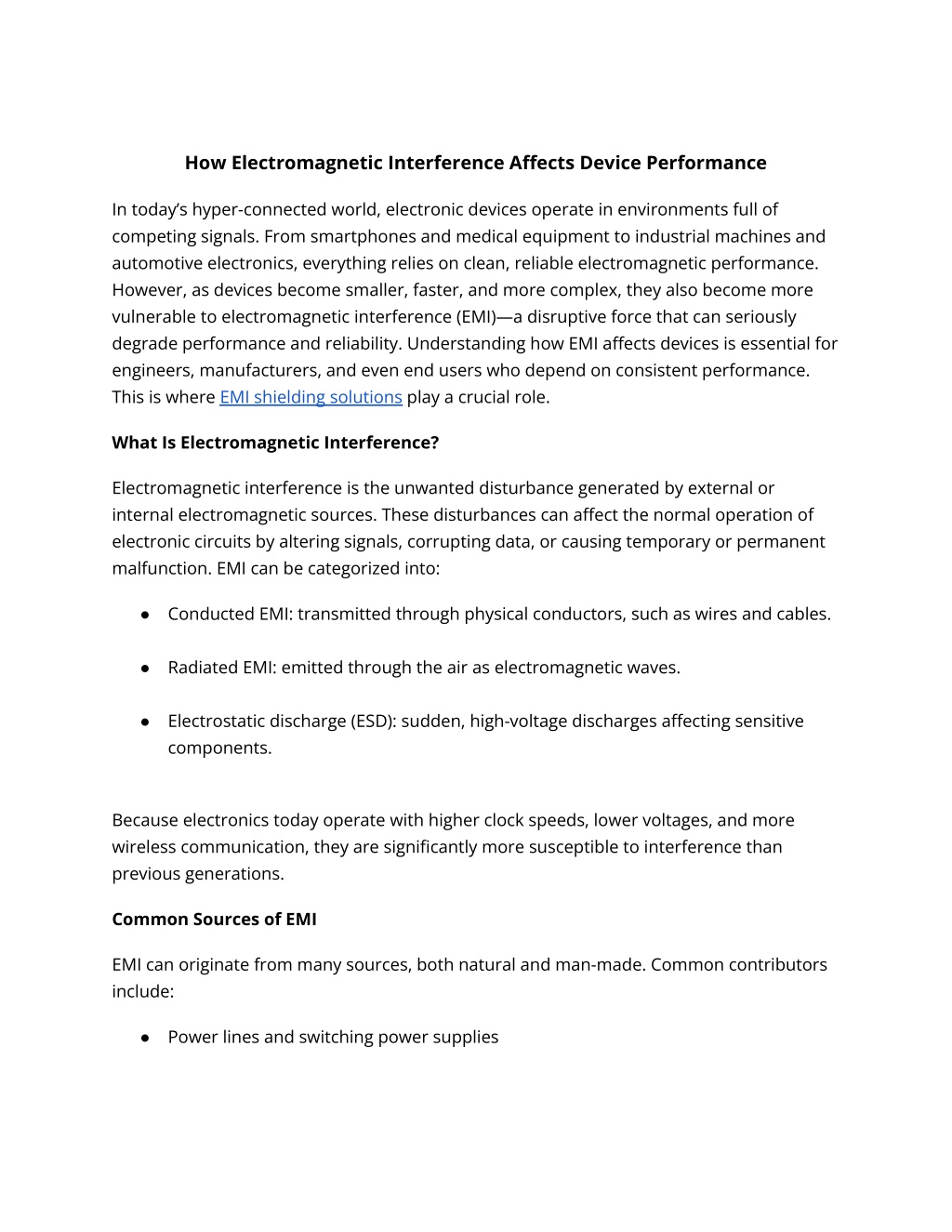 PPT - Electromagnetic Interference PowerPoint Presentation, free ...