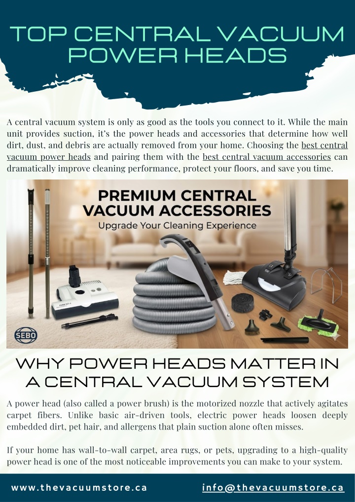 PPT - Central Vacuum Power Heads and Accessories: Best Options for ...