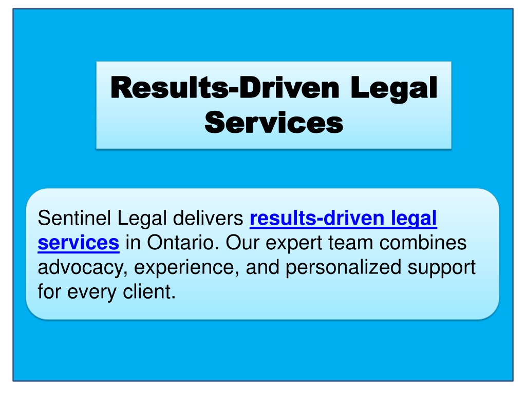 PPT - Results-Driven Legal Services PowerPoint Presentation, free ...