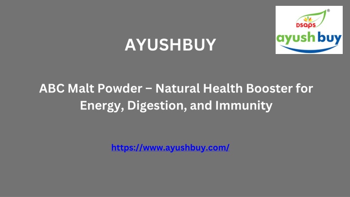 PPT - ABC Malt Powder – Natural Health Booster for Energy, Digestion ...