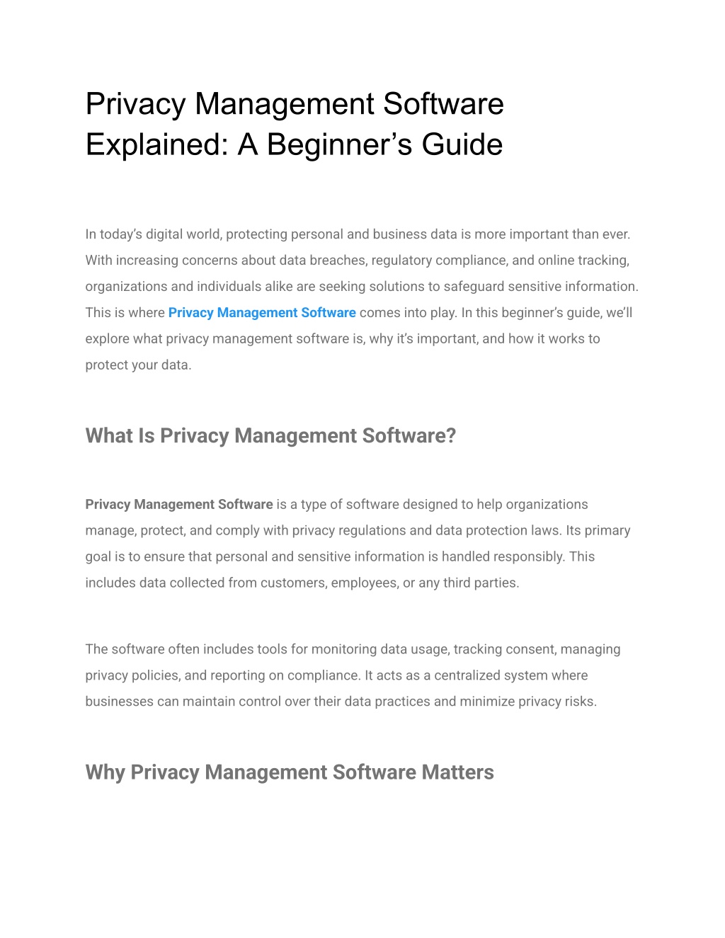 PPT - Privacy Management Software Explained_ A Beginner’s Guide ...