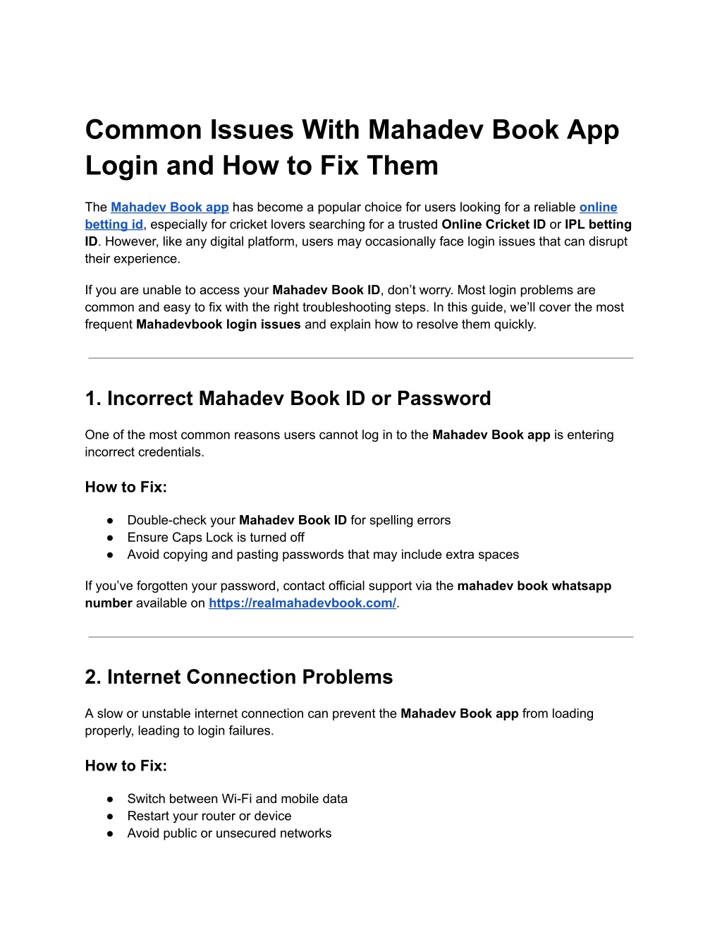 PPT - Common Issues With Mahadev Book App Login and How to Fix Them ...