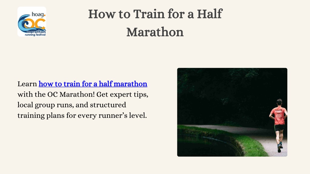 PPT - How to Train for a Half Marathon PowerPoint Presentation, free ...
