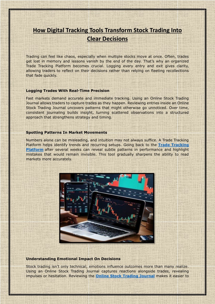 PPT - How Digital Tracking Tools Transform Stock Trading Into Clear ...