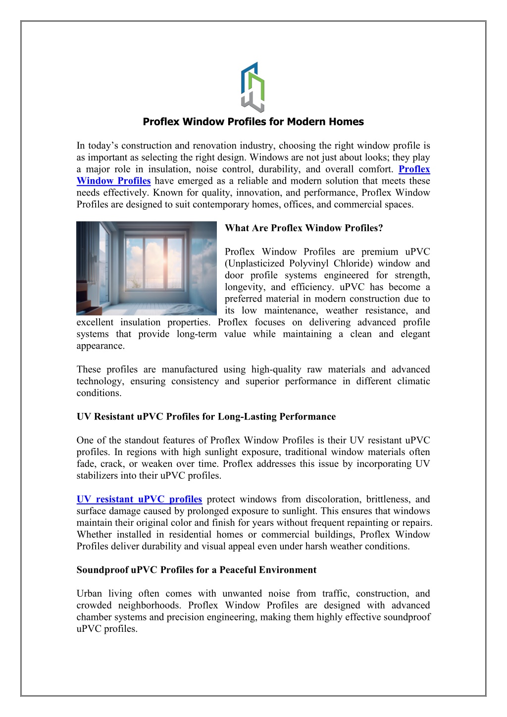 PPT - Proflex Window Profiles for Modern Homes PowerPoint Presentation ...