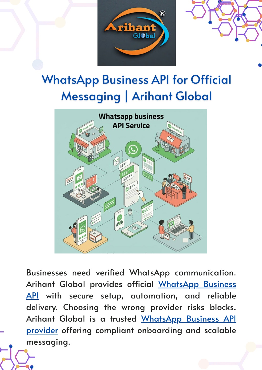 PPT - WhatsApp Business API for Official Messaging | Arihant Global ...