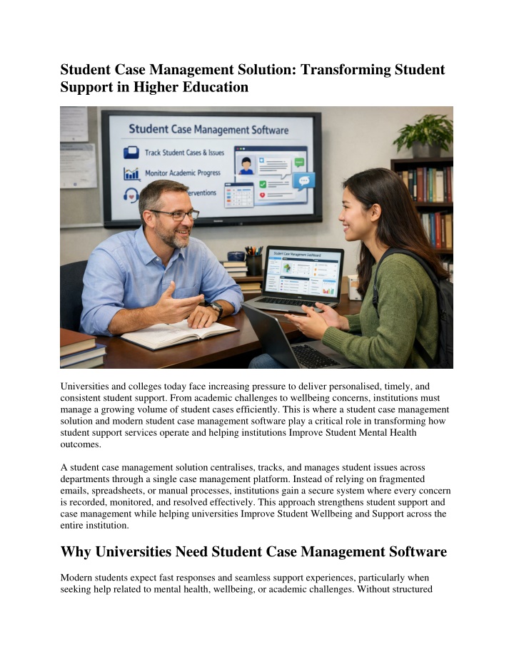 PPT - Student Case Management Software in Higher Education PowerPoint ...