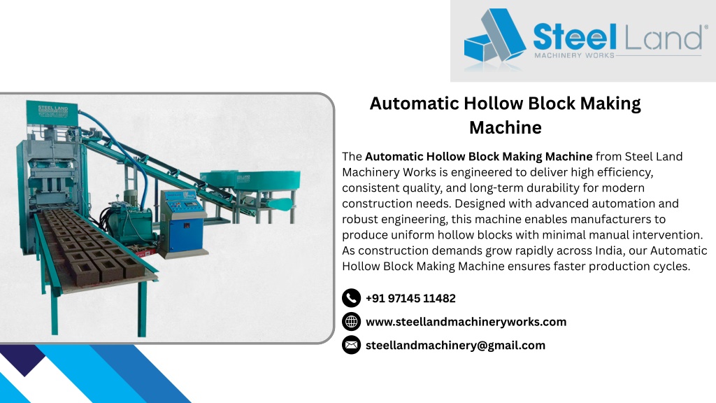 PPT - Automatic Hollow Block Making Machine PowerPoint Presentation ...