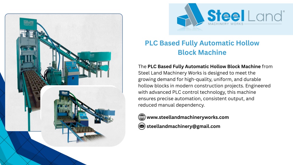 PPT - PLC Based Fully Automatic Hollow Block Machine PowerPoint ...