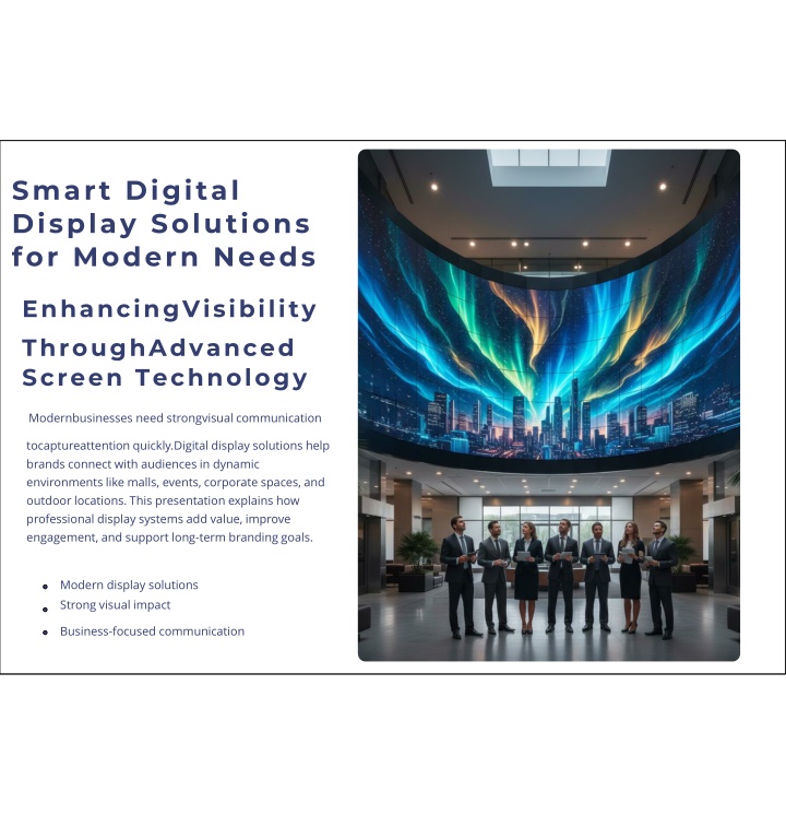 PPT - LED Screen Supplier Solutions for Smart Business Displays ...