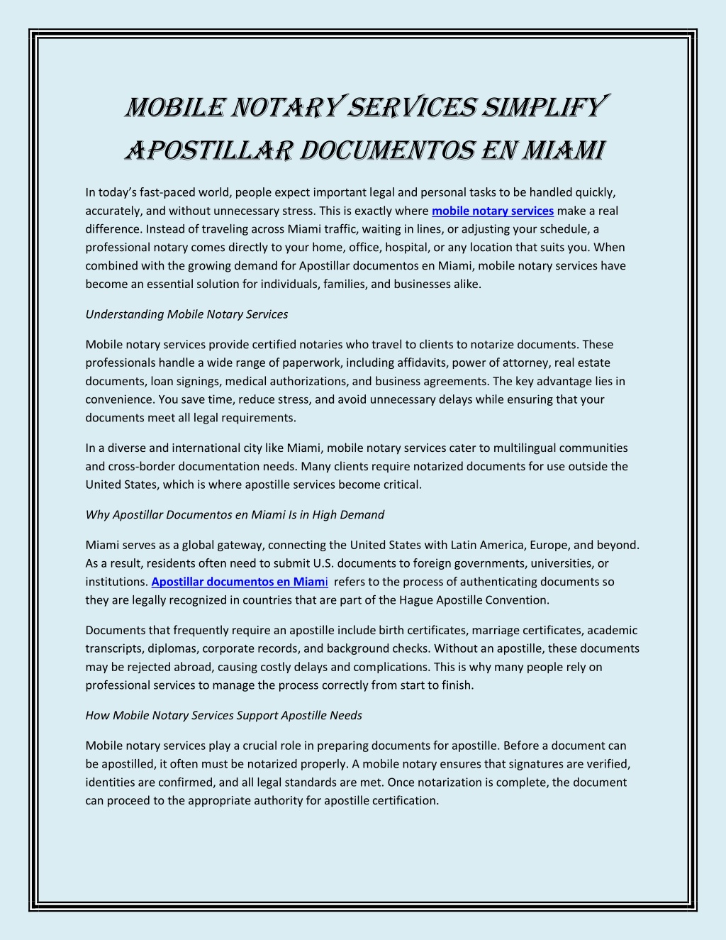PPT - Mobile Notary Services Simplify Apostillar Documentos en Miami ...