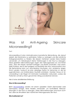 PPT - Was ist Anti-Ageing Skincare Microneedling PowerPoint ...