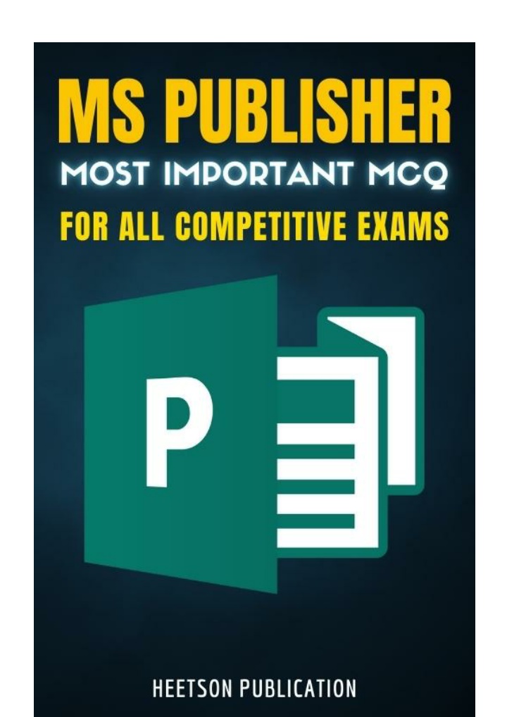PPT - MS Publisher MCQ PowerPoint Presentation, free download - ID:14756445