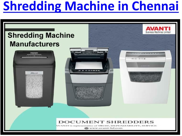 PPT - Top Shredding Machine in Chennai & Shredding Machine ...