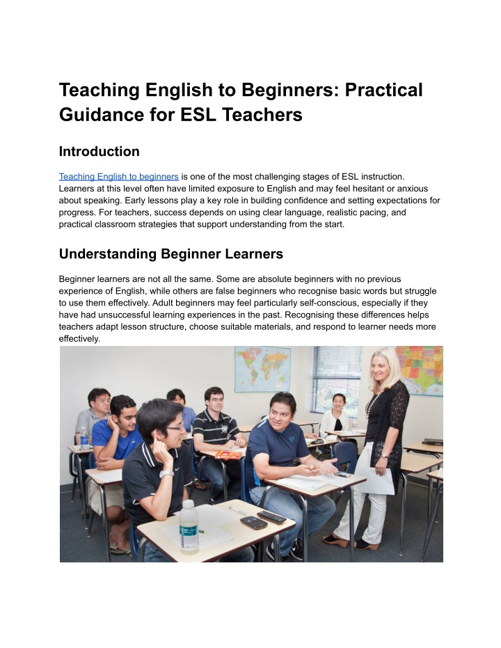 PPT - Teaching English to Beginners_ Practical Guidance for ESL ...
