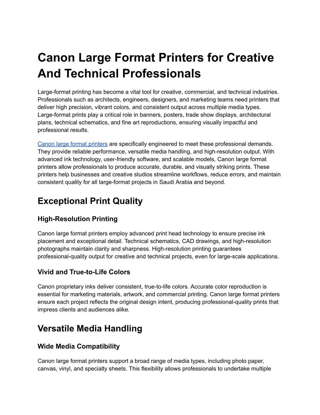 PPT - Canon Large Format Printers PowerPoint Presentation, free ...