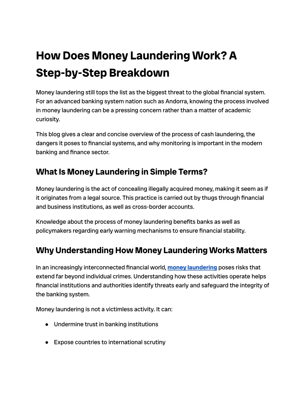 PPT - How Does Money Laundering Work? A Step-by-Step Explanation ...