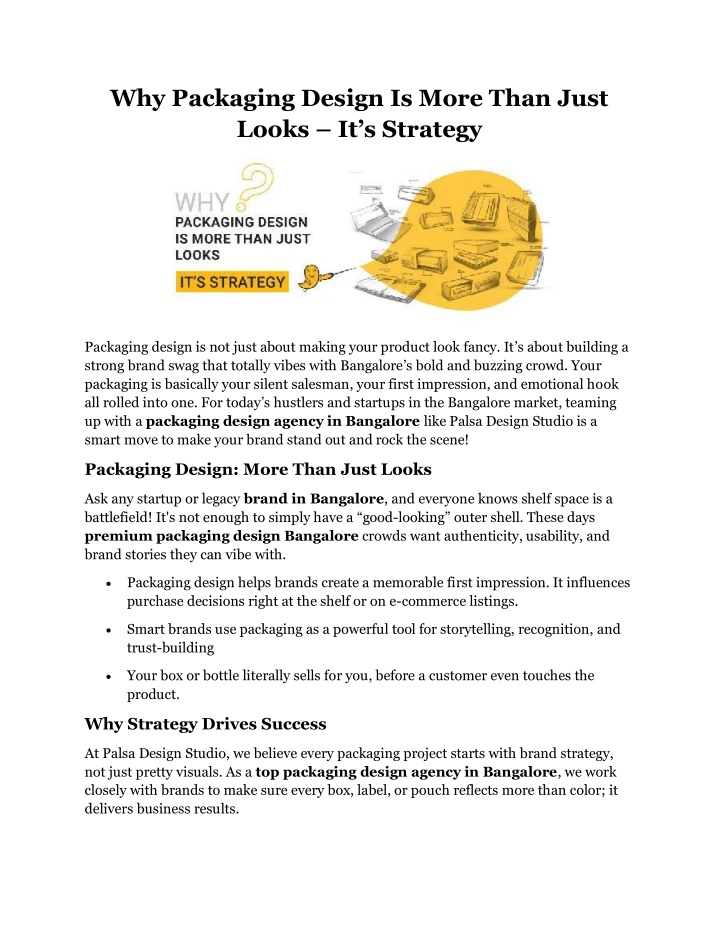 PPT - Why Packaging Design Is More Than Just Looks It’s Strategy ...