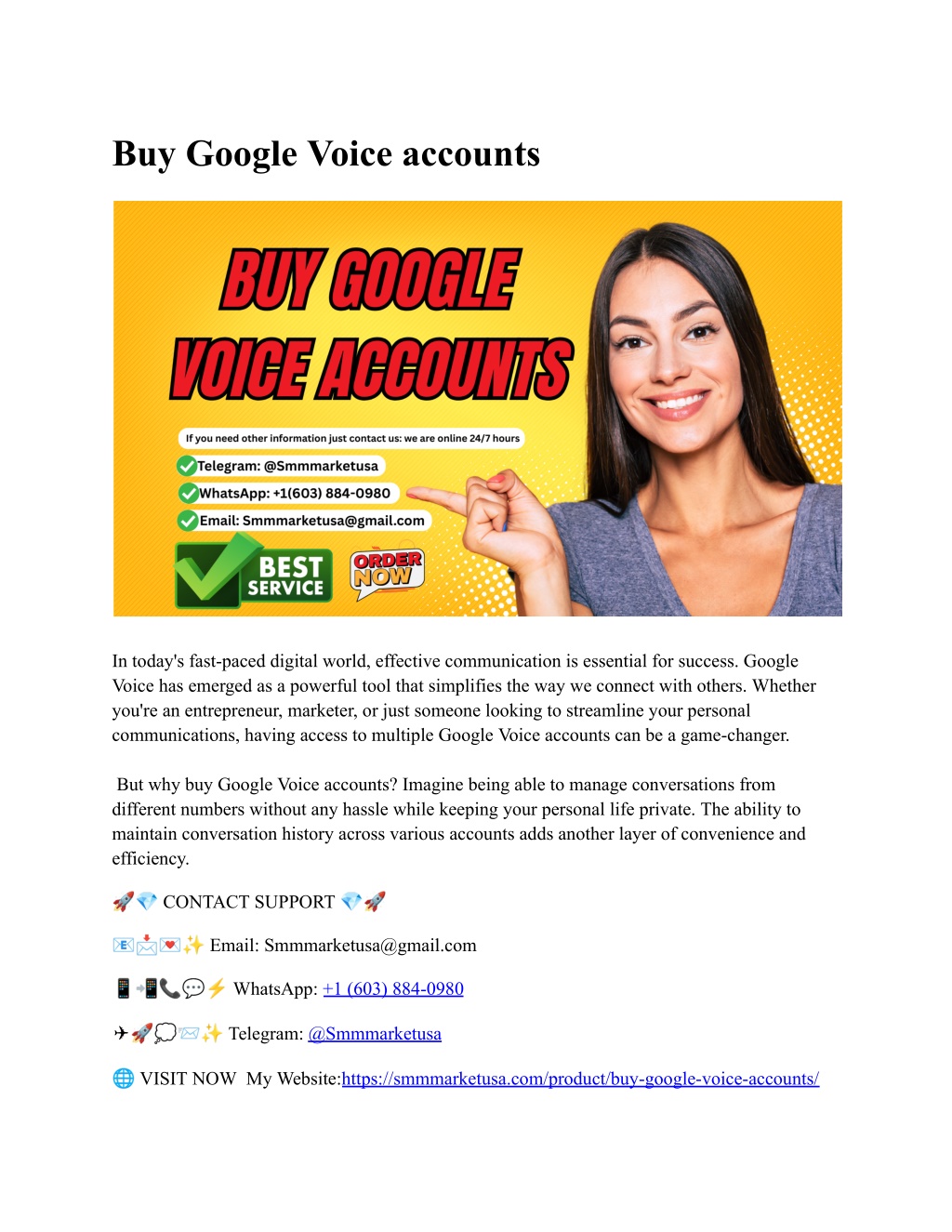 PPT - 7 Best sites to Buying Google Voice Accounts in 2026 ...