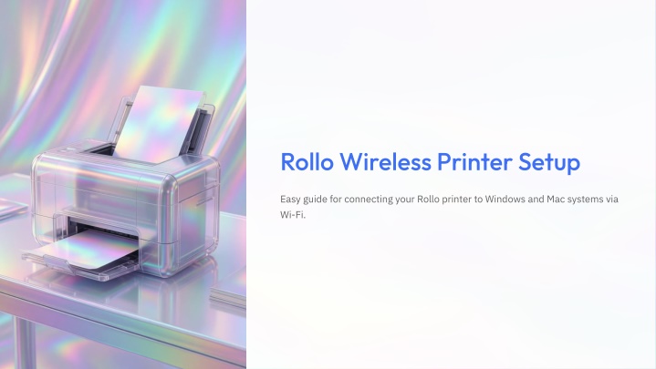 PPT - Rollo Wireless Printer Setup Easy Guide for Windows and Mac ...