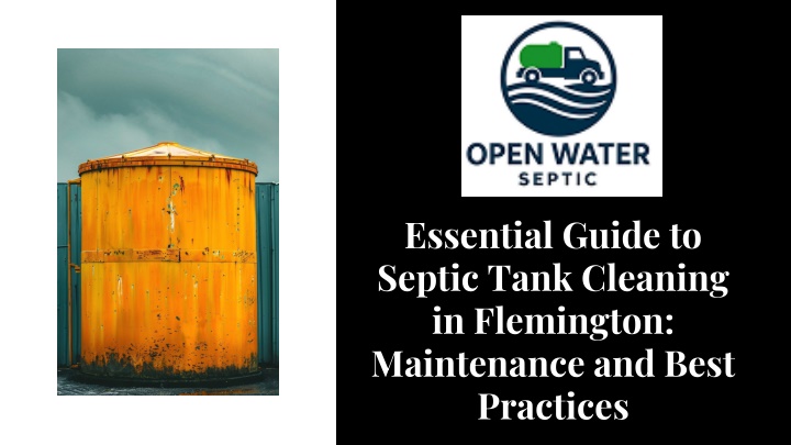 PPT - Essential Guide to Septic Tank Cleaning in Flemington Maintenance ...