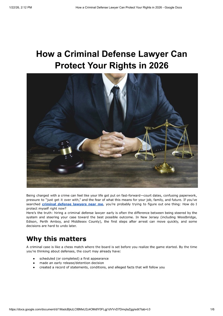 PPT - How a Criminal Defense Lawyer Can Protect Your Rights in 2026 ...