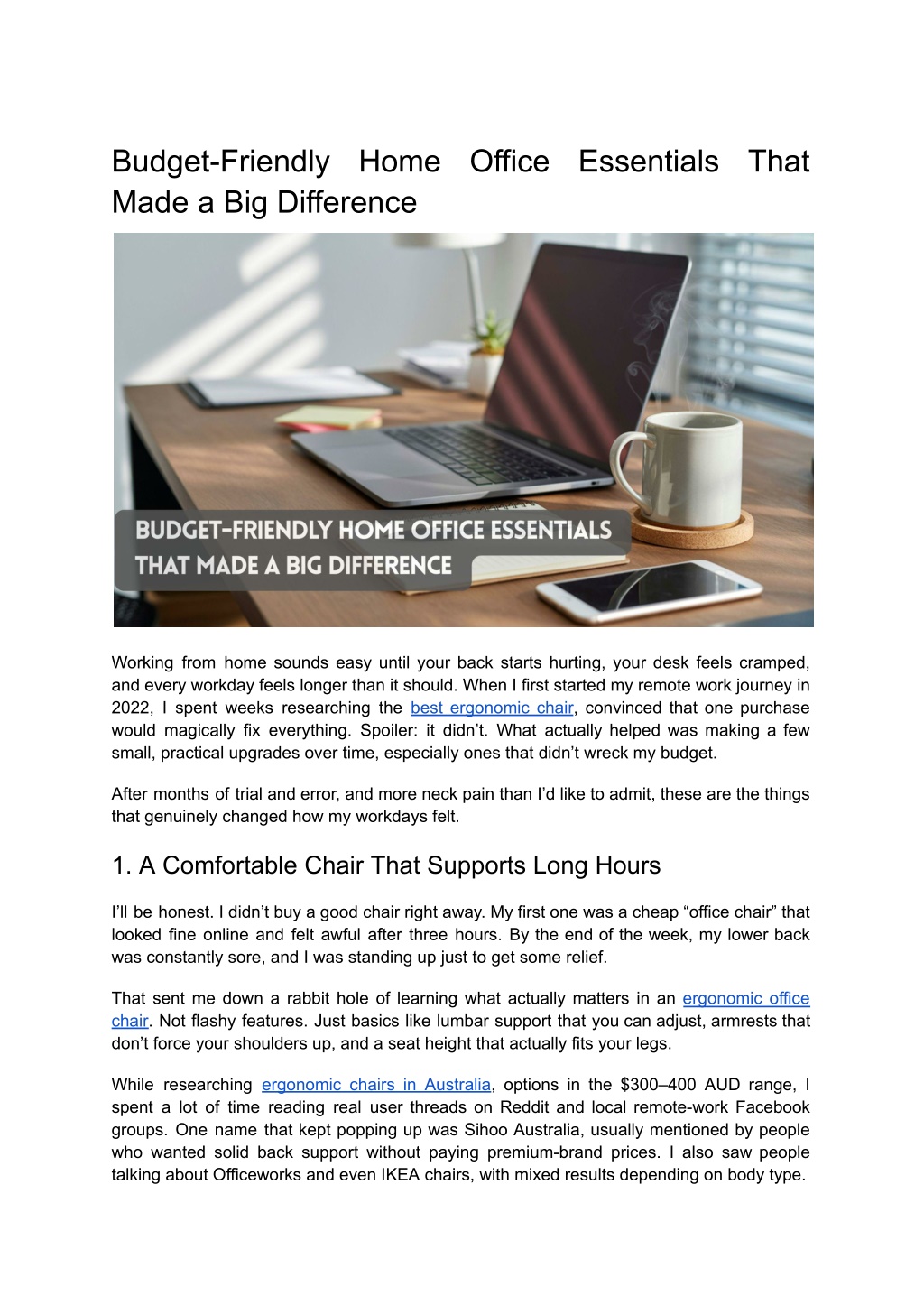 PPT - Budget-Friendly Home Office Essentials That Made a Big Difference ...