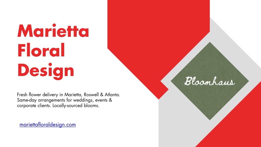 PPT - Marietta Floral Design PowerPoint Presentation, free download ...