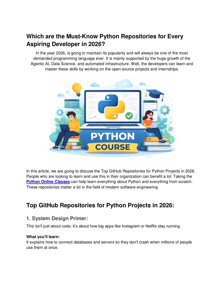 PPT - Which are the Must-Know Python Repositories for Every Aspiring ...