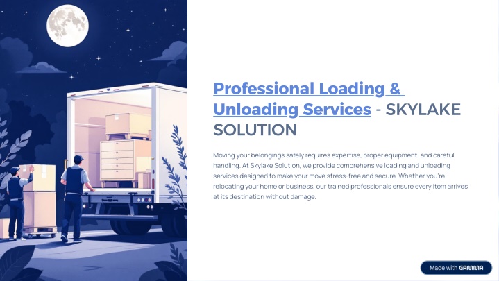 PPT - Professional-Loading-and-Unloading-Services-SKYLAKE-SOLUTION ...