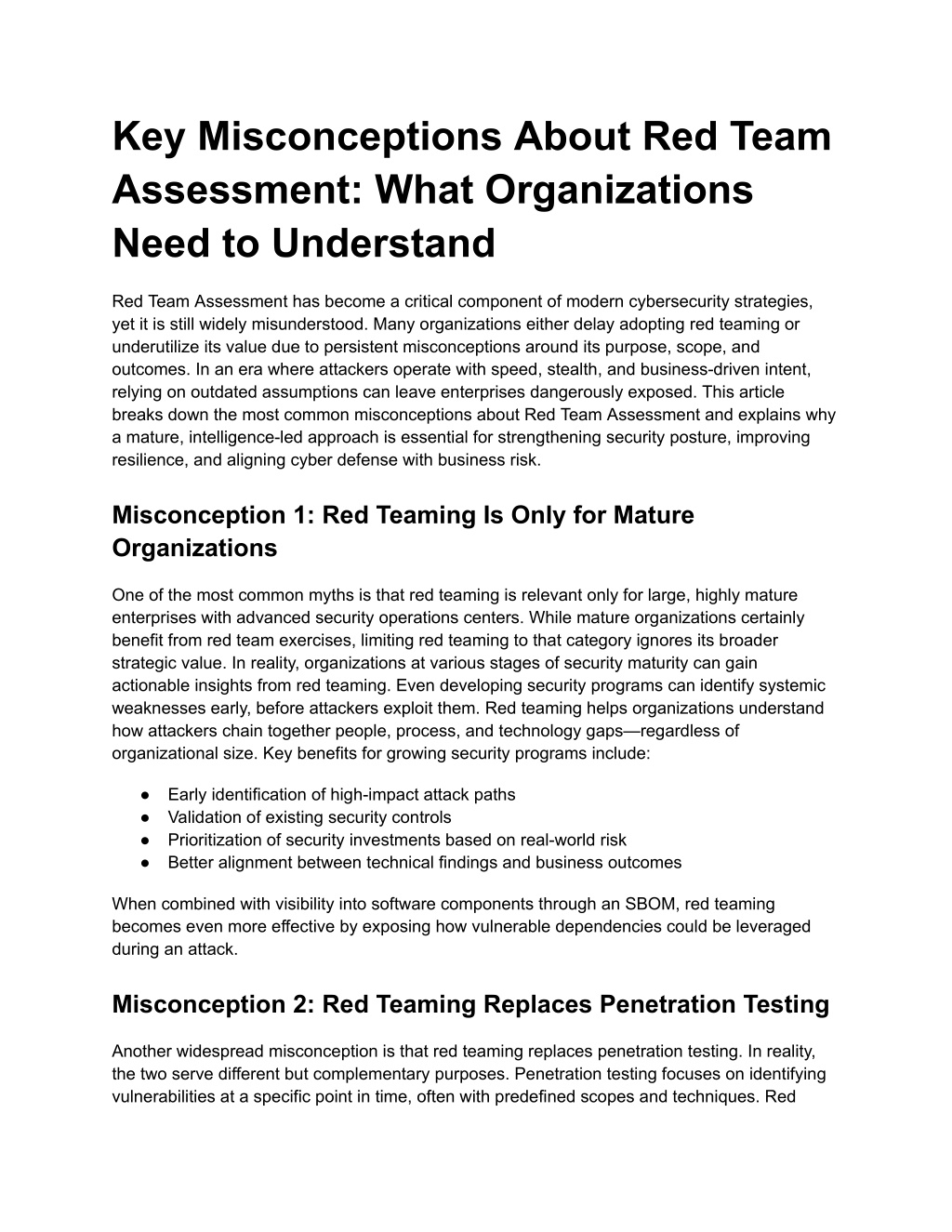 PPT - Key Misconceptions About Red Team Assessment_ What Organizations ...