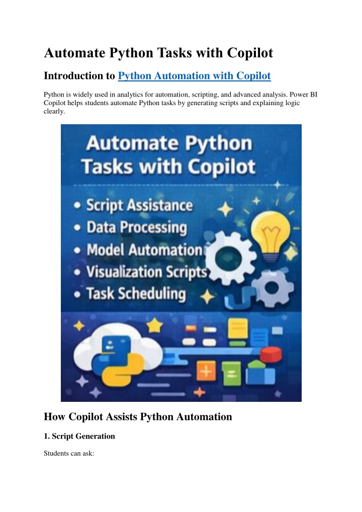 PPT - Automate Python Tasks with Copilot_Credo Systemz PowerPoint ...